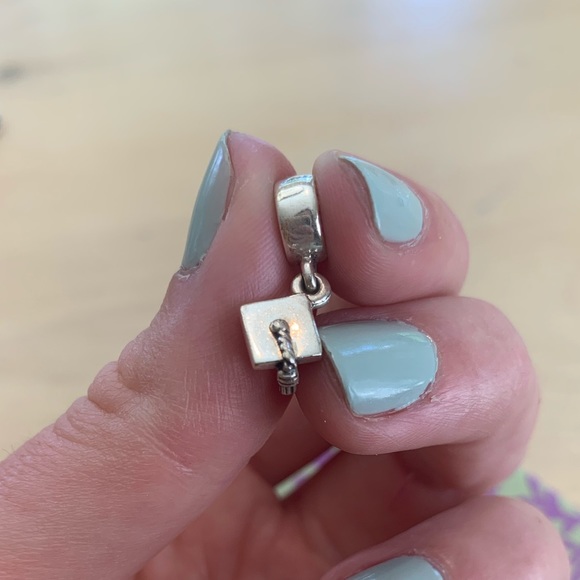 Pandora | Jewelry | Pandora Sterling Silver Graduation Cap Charm | Poshmark